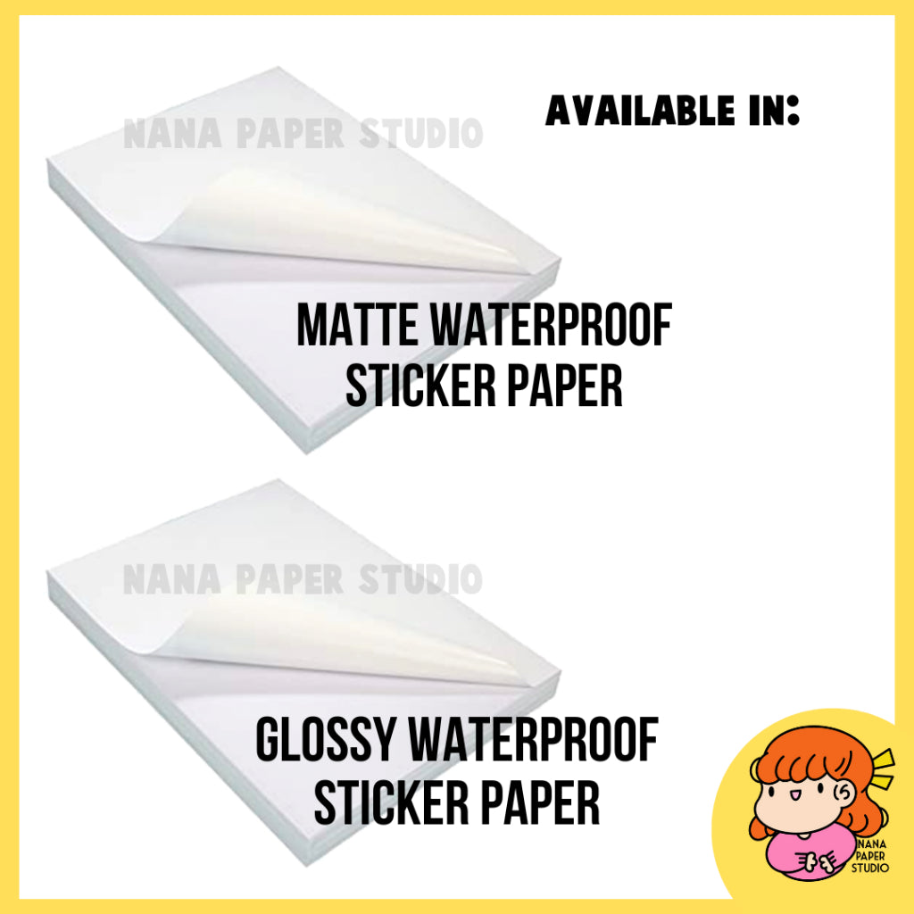 🇸🇬 A3 Sticker Paper Vinyl Labels Printable Inkjet Laser Printer White ...